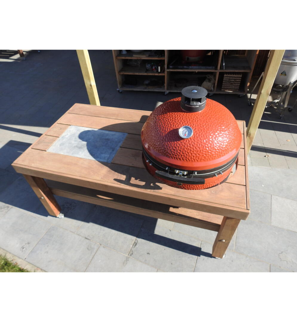 Ipé BBQ Table - Kamado BBQ | The Kamado & BBQ Specialist!